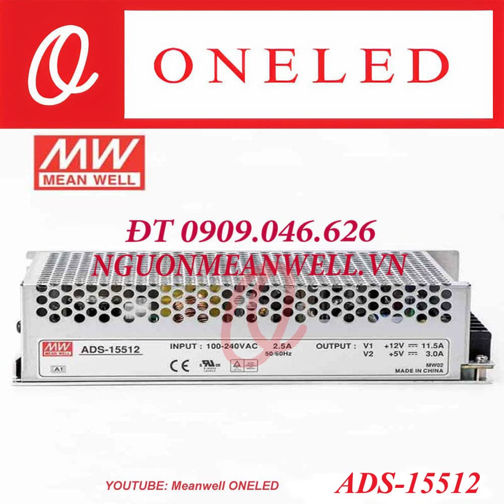 Bộ Nguồn Dạng Tĩnh ADS-15512 - 0909153888 Meanwell HCM Hà Nội