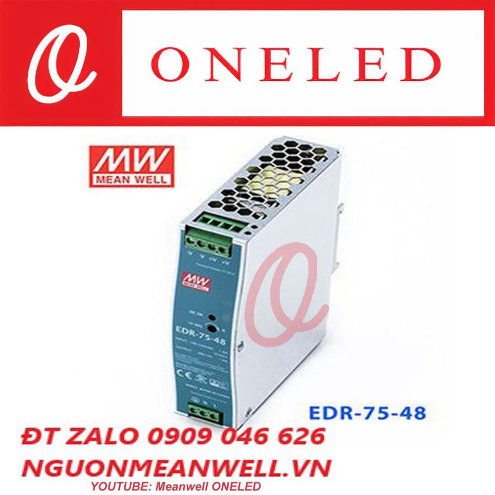 Bộ Nguồn Dạng Tĩnh EDR-75-48 - 0909153888 Meanwell HCM Hà Nội