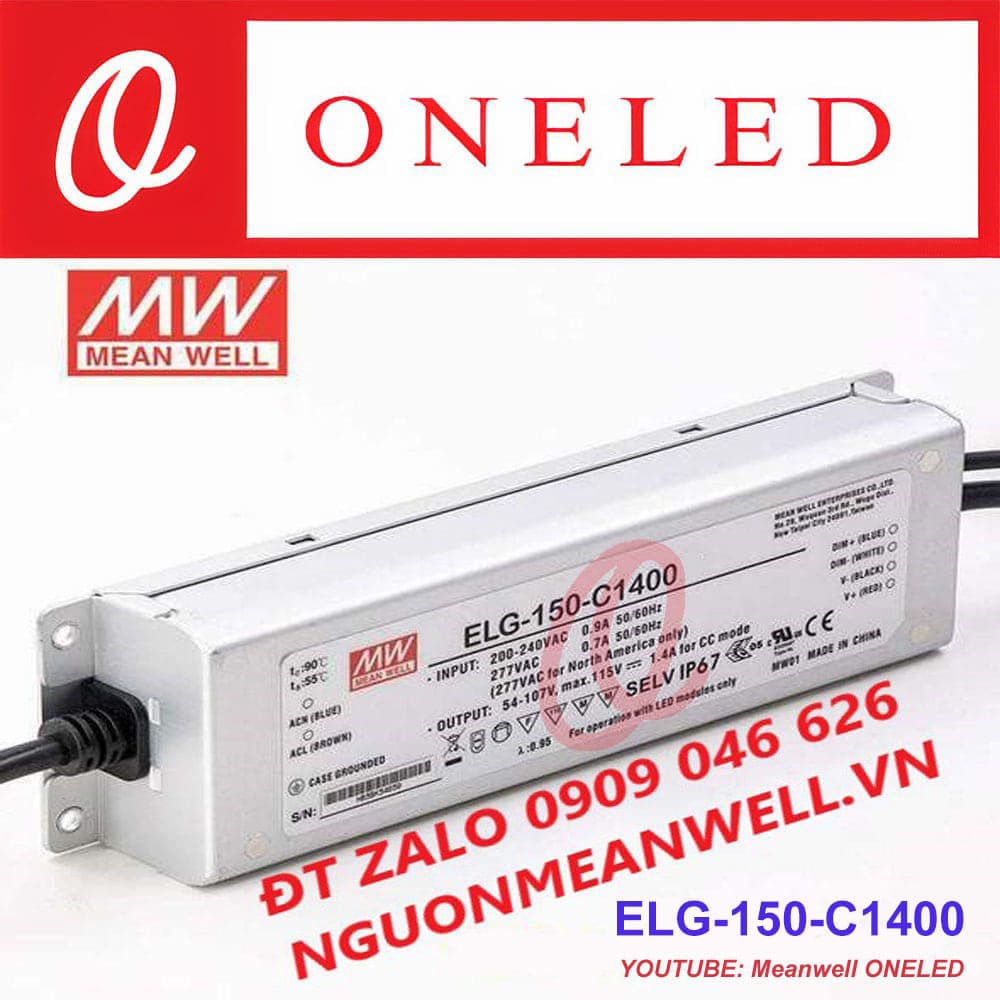 Bộ Nguồn Dạng Tĩnh ELG-150-C1400 - Meanwell 0909153888 HCM HN