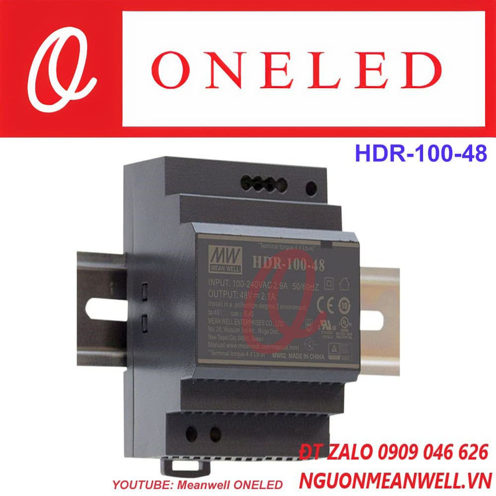 Bộ Nguồn Dạng Tĩnh HDR-100-48 - 0909153888 Meanwell HCM Hà Nội