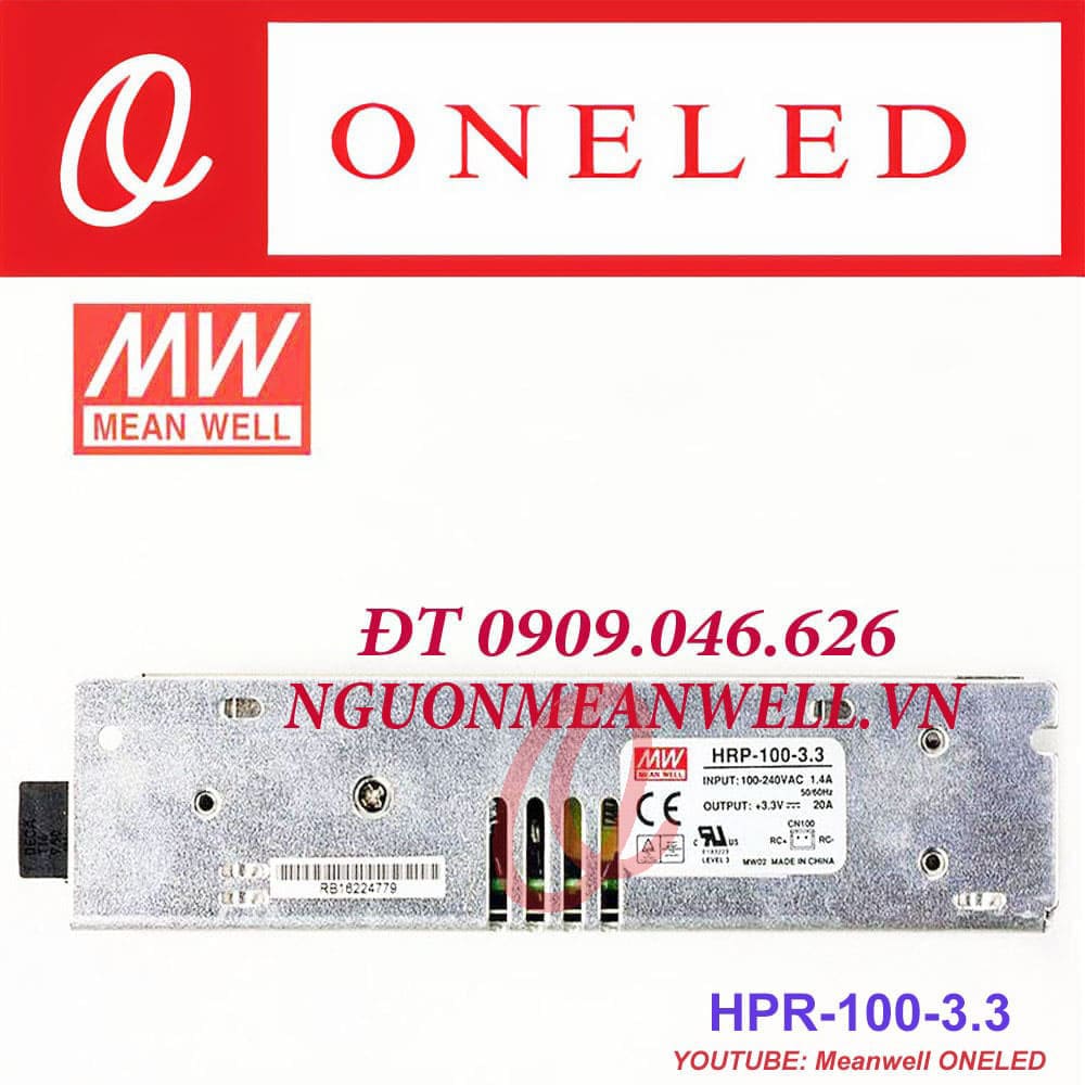 Bộ Nguồn Dạng Tĩnh HRP-100-3.3 - 0909153888 Meanwell HCM Hà Nội