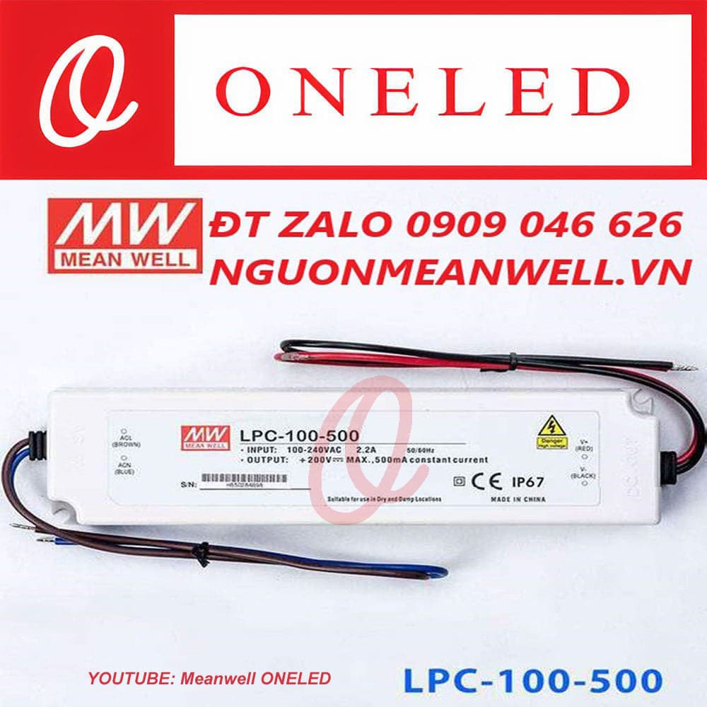 Bộ Nguồn Dạng Tĩnh LPC-100-500 - Meanwell 0909153888 HCM HN