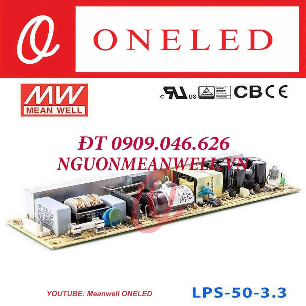 Bộ Nguồn Dạng Tĩnh LPS-50-3.3 - Meanwell 0909153888 HCM HN