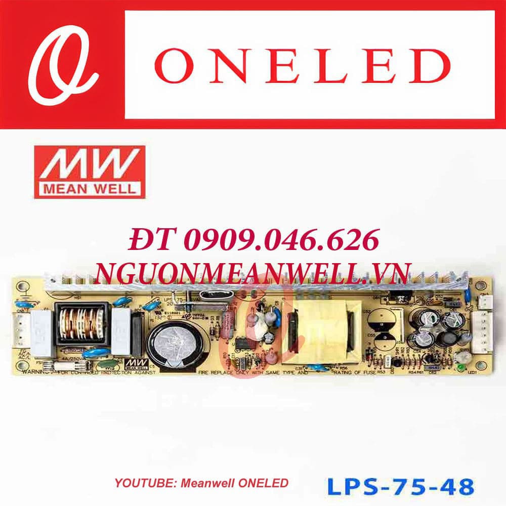 Bộ Nguồn Dạng Tĩnh LPS-75-48 - Meanwell 0909153888 HCM HN