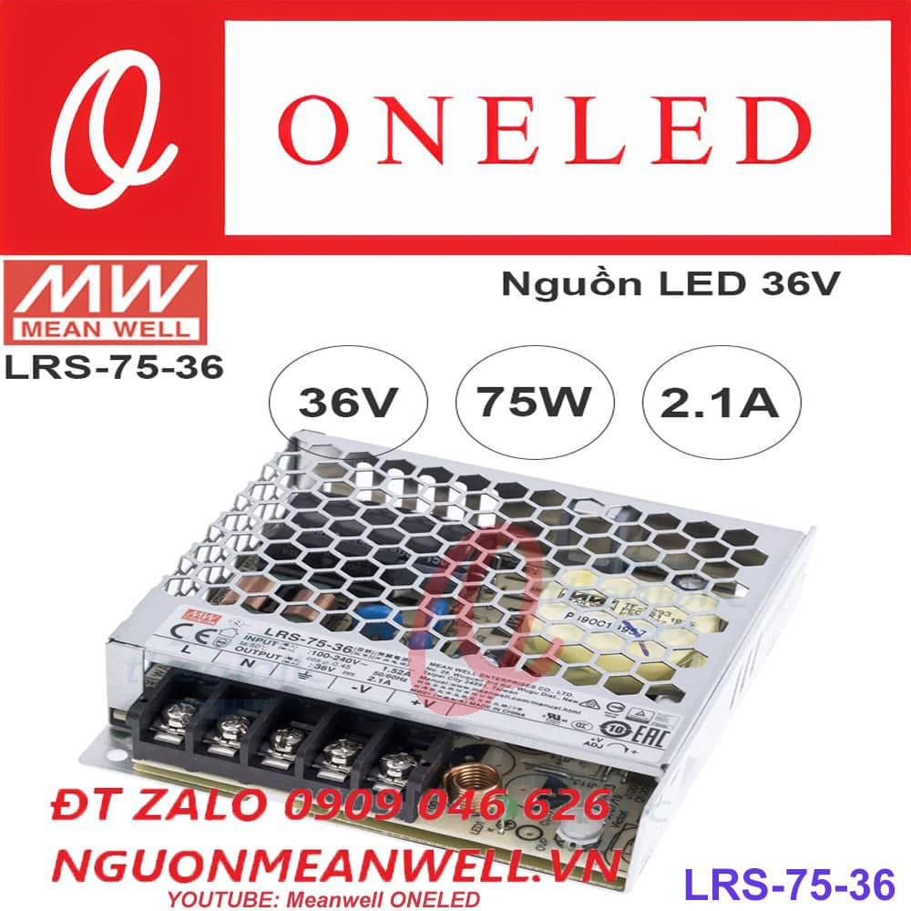 Bộ Nguồn Dạng Tĩnh LRS-75-36 - 0909153888 Meanwell HCM Hà Nội