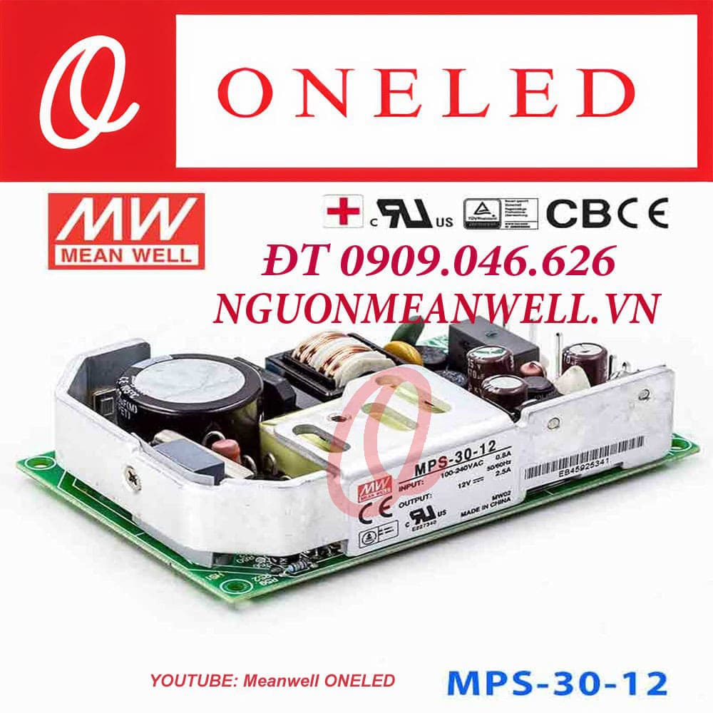 Bộ Nguồn Dạng Tĩnh MPS-30-12 - Meanwell 0909153888 HCM HN