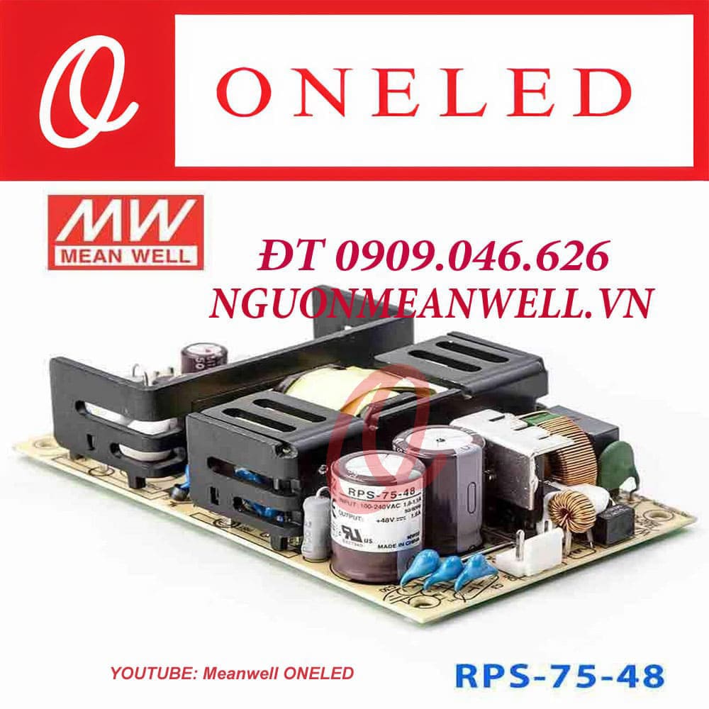 Bộ Nguồn Dạng Tĩnh RPS-75-48 - Meanwell 0909153888 HCM HN