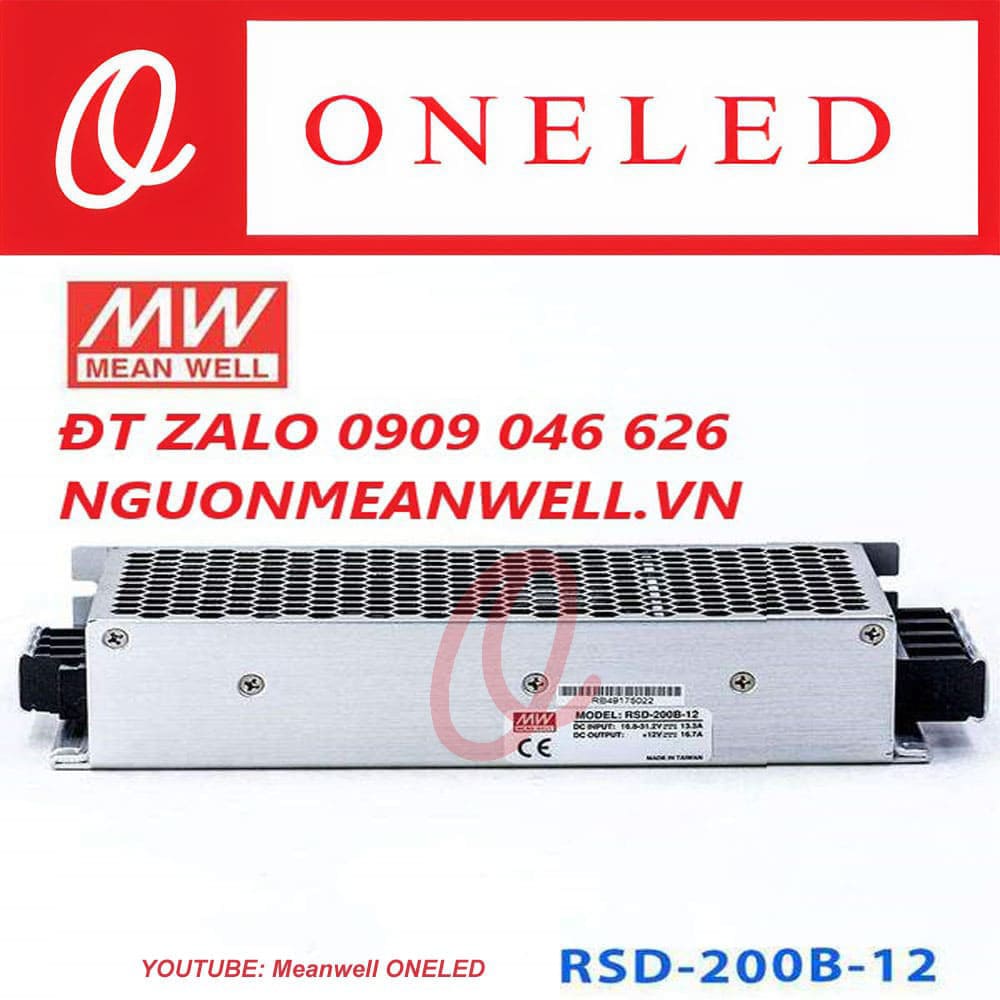 Bộ Nguồn Dạng Tĩnh RSD-200B-12 - 0909153888 Meanwell HCM Hà Nội