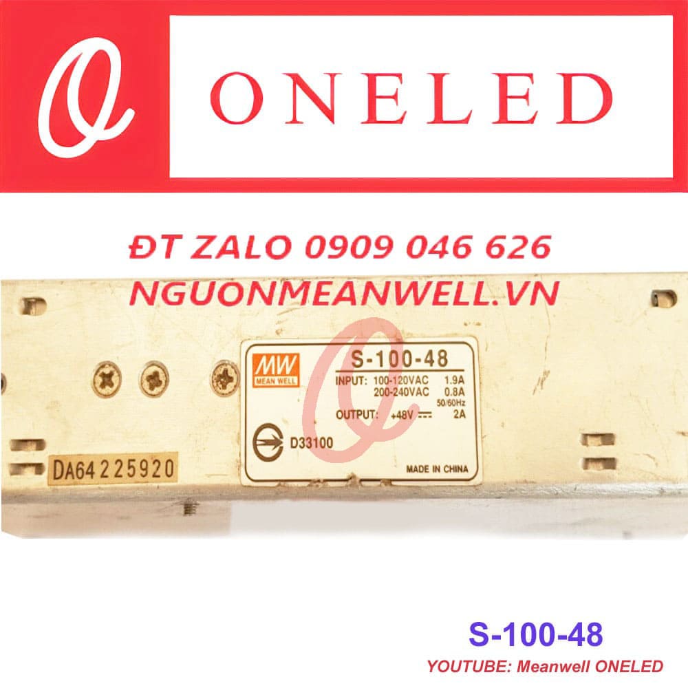 Bộ Nguồn Dạng Tĩnh S-100-48 - 0909153888 Meanwell HCM Hà Nội