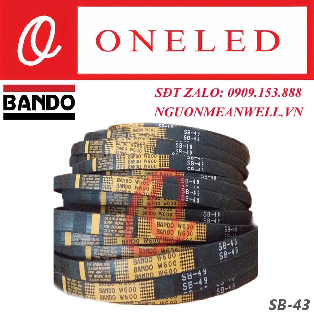 Dây Curoa SB 43 BANDO - 0909153888 SUNDT Sanlux TOYO